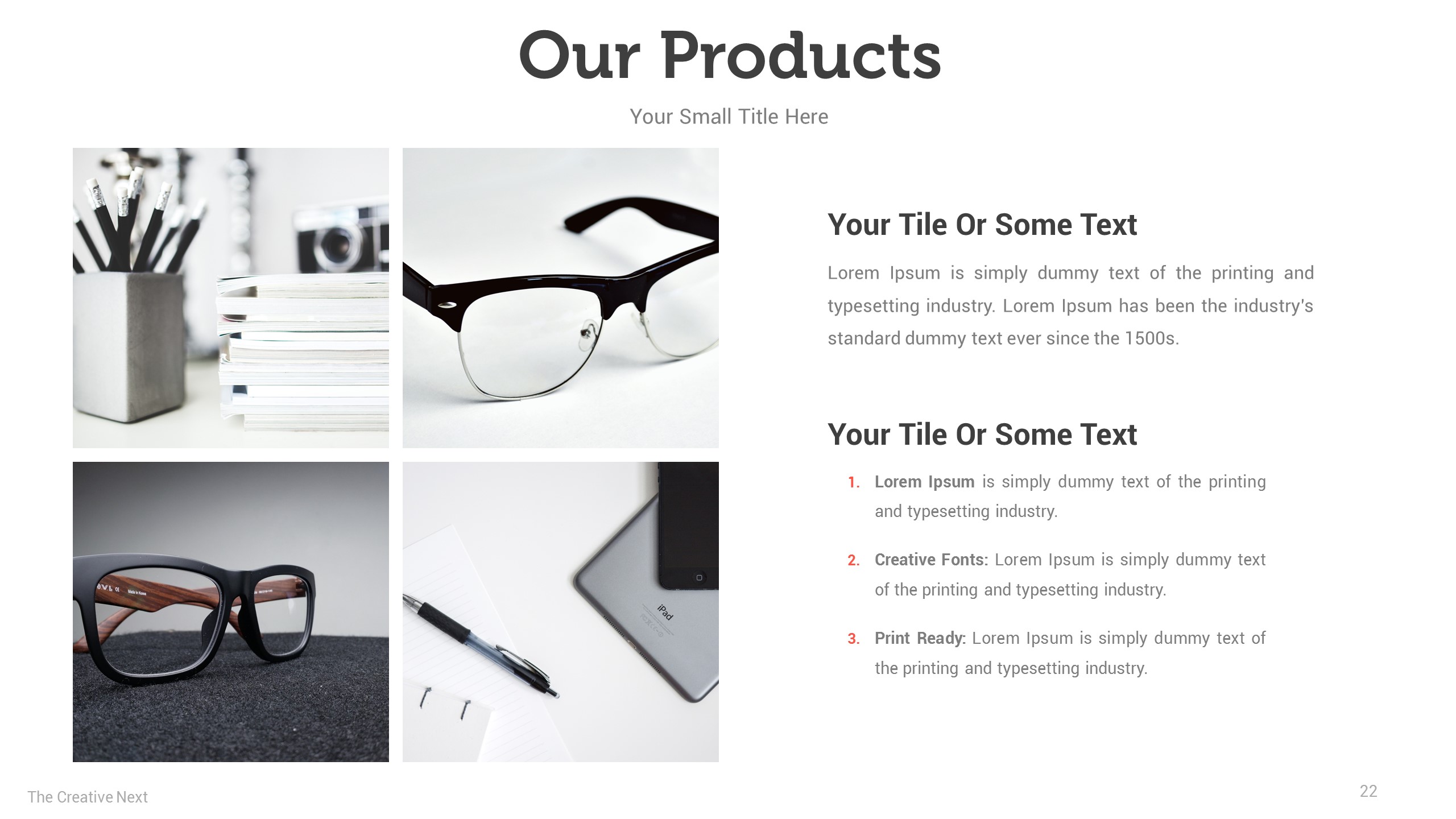 Ready | Multipurpose Pitch Deck Powerpoint Template by TheCreativeNext