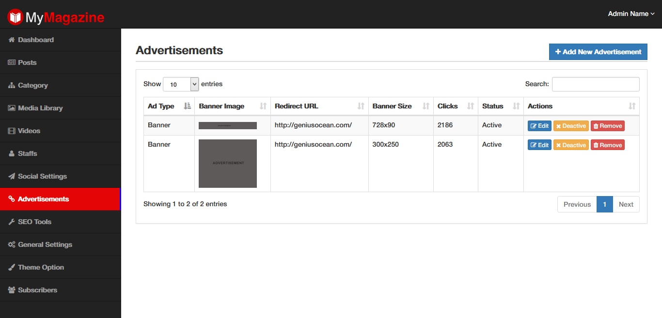 MyMagazine - Bootstrap Newspaper, Magazine and Blog CMS Script by GeniusOcean