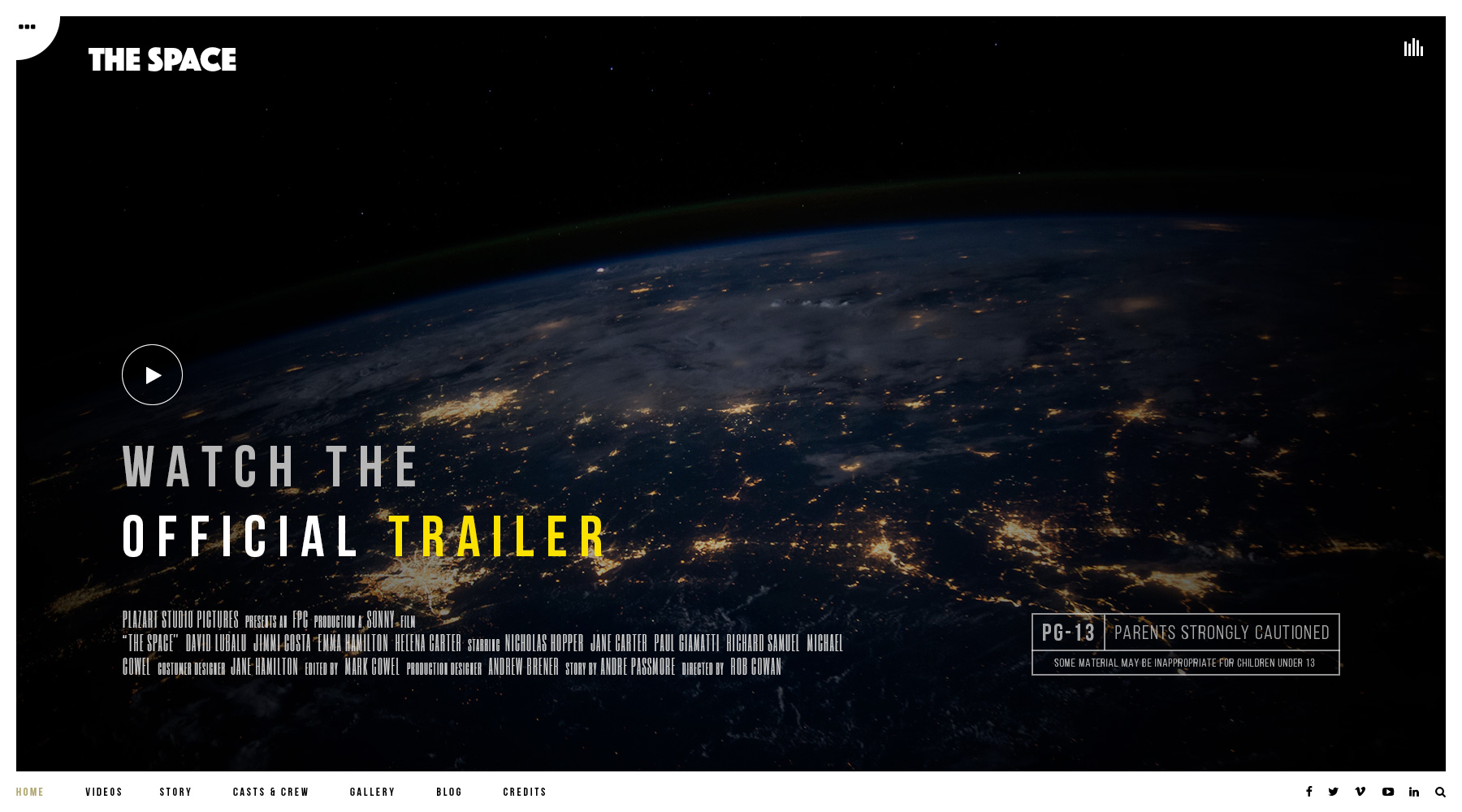 The Space - Single Film Campaign WordPress Theme by plazart | ThemeForest