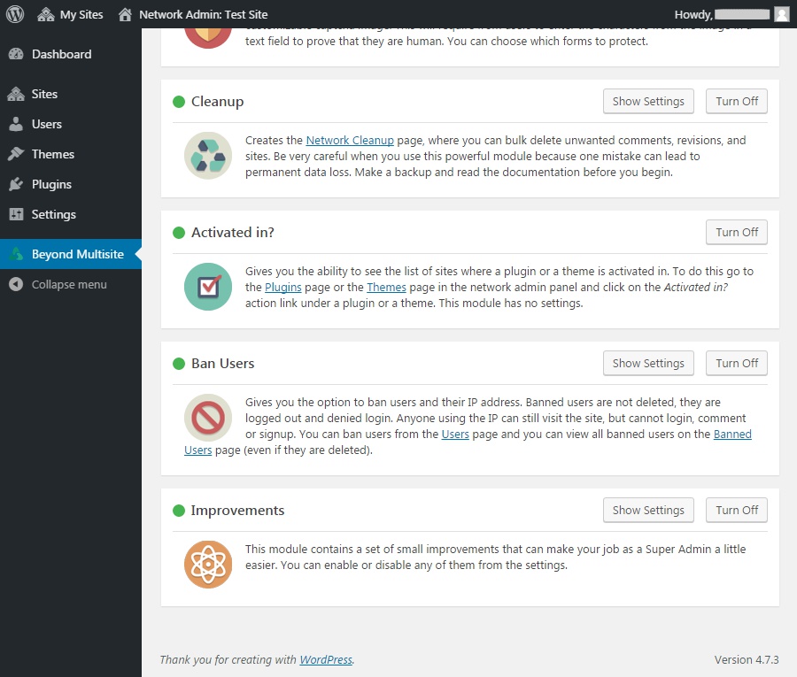 Beyond Multisite - Utilities for WordPress Network Admins by nikolaydev