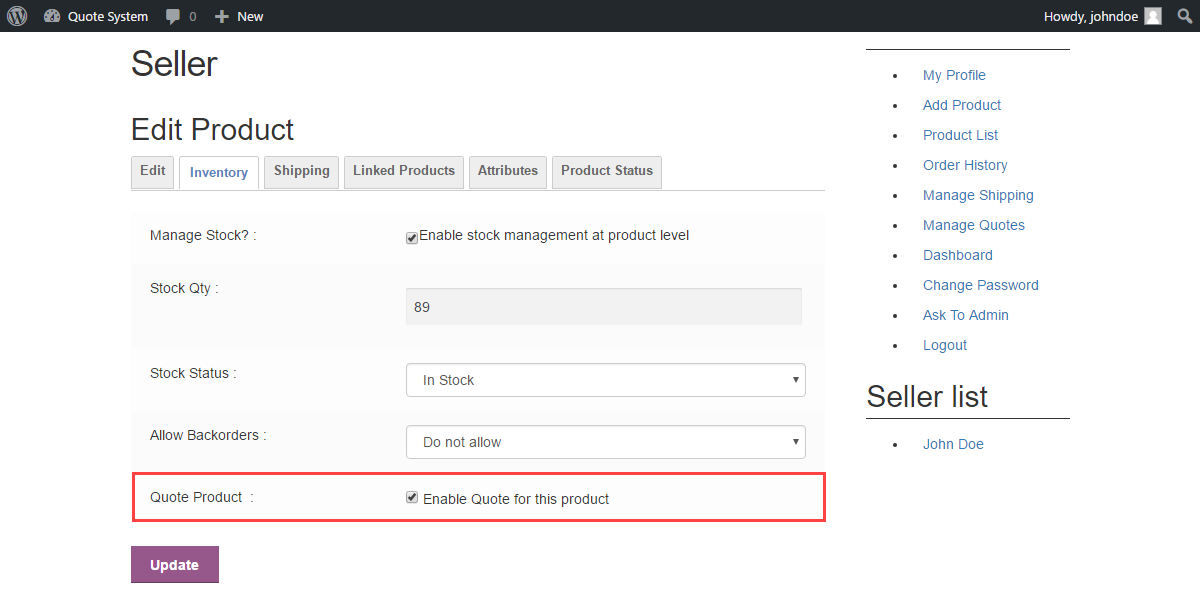 WordPress WooCommerce Marketplace Quote System Plugin by webkul ...
