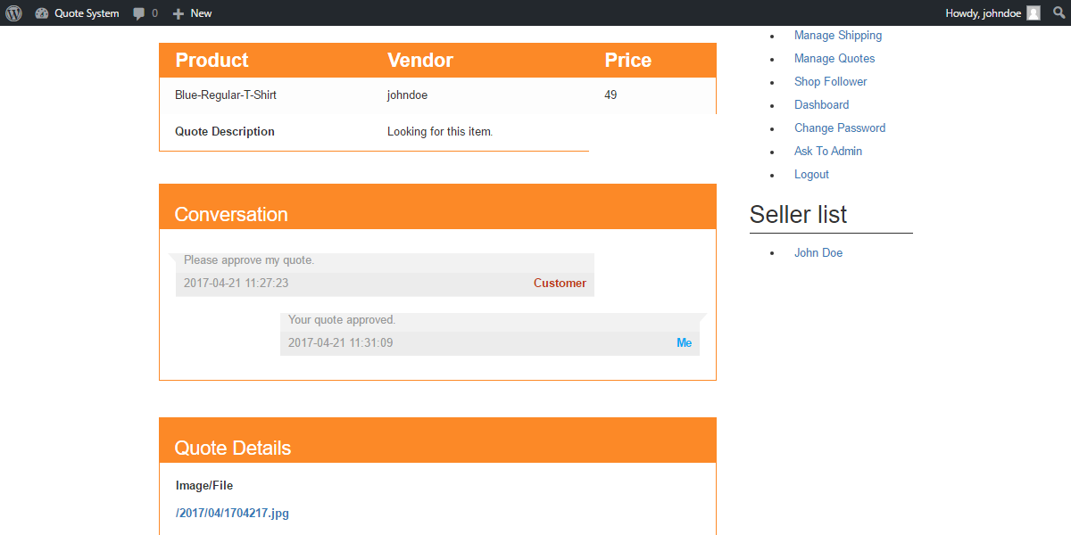 WordPress WooCommerce Marketplace Quote System Plugin by webkul ...