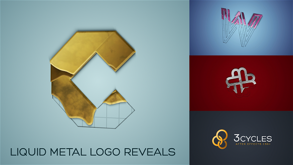 Liquid Metal Logo Reveals by luacsvfx | VideoHive