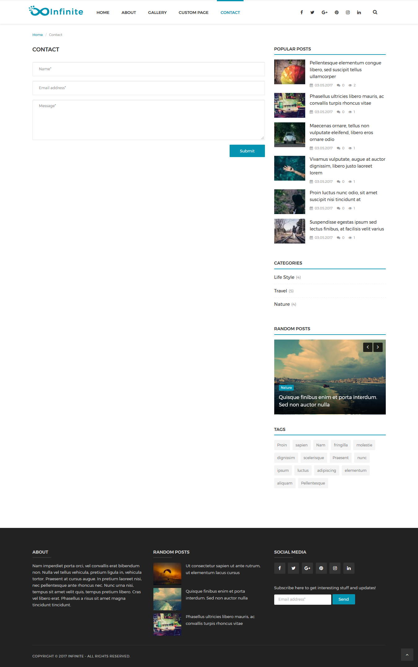 Infinite Blog And Magazine Script By Codingest Codecanyon