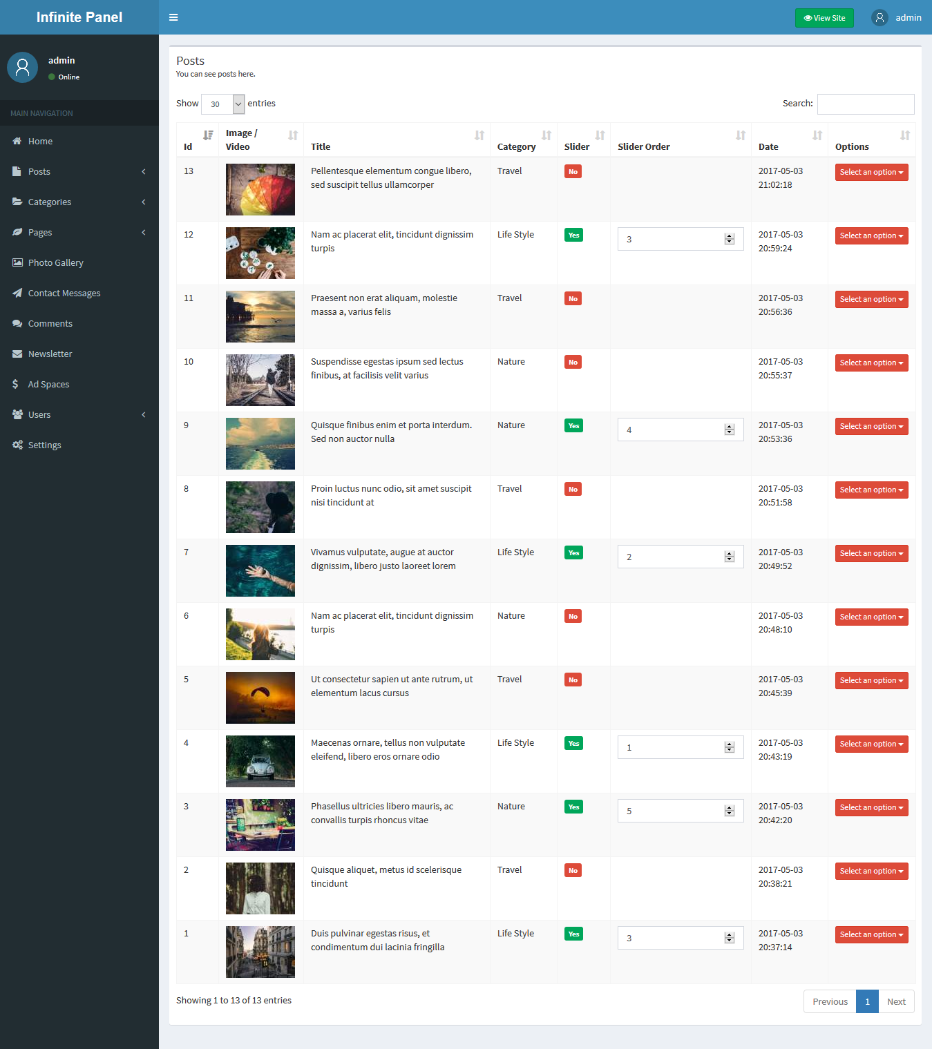 Infinite - Blog & Magazine Script by Codingest | CodeCanyon