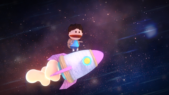 Cartoon Space Rocket by tykcartoon | VideoHive