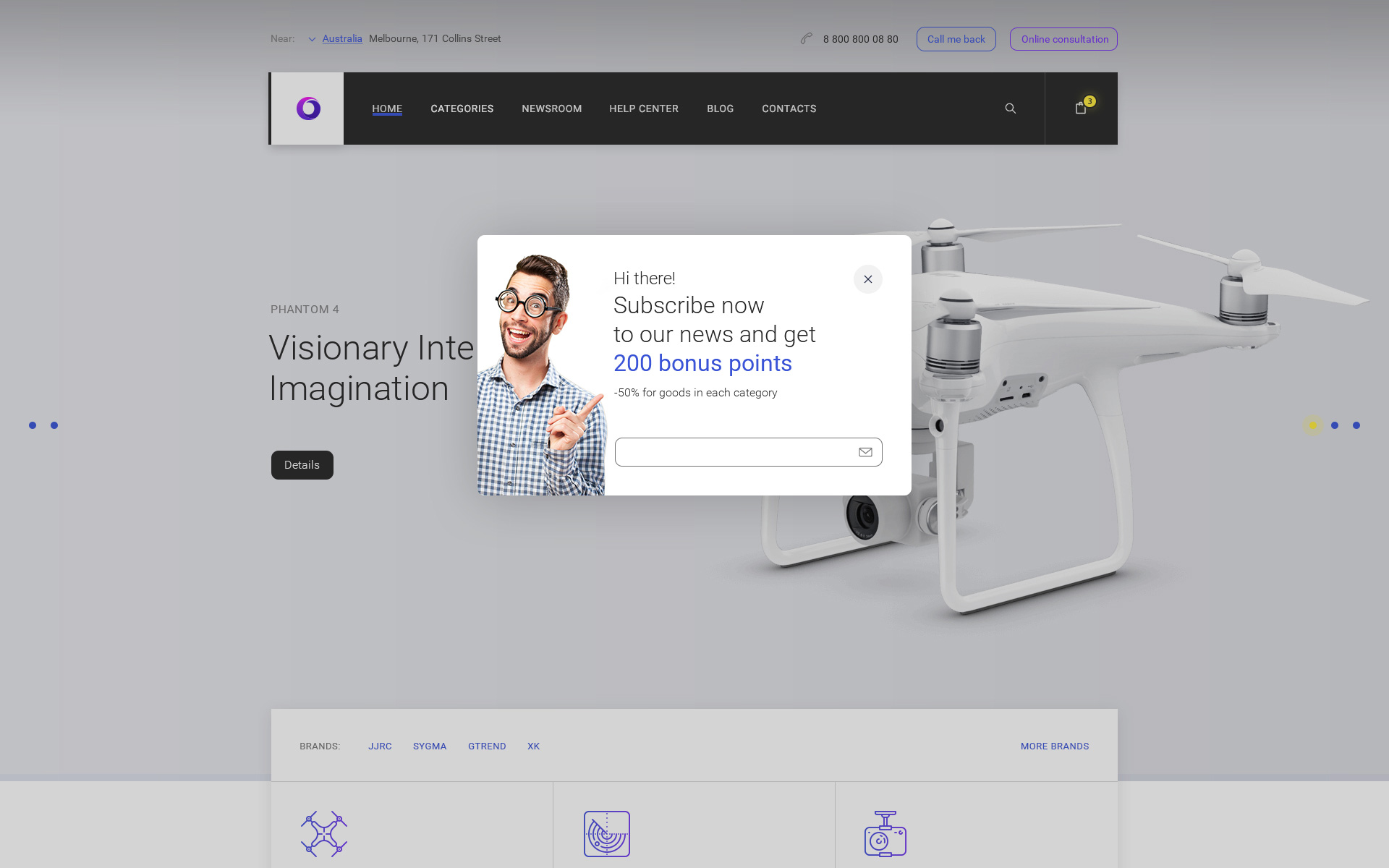 Bzzz - Gadgets eCommerce PSD Template by em- | ThemeForest