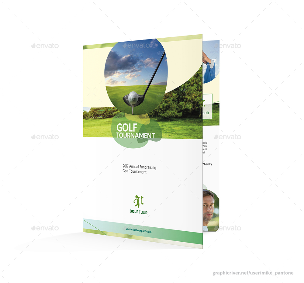 Golf Bifold / Halffold Brochure 6 by Mike_pantone | GraphicRiver