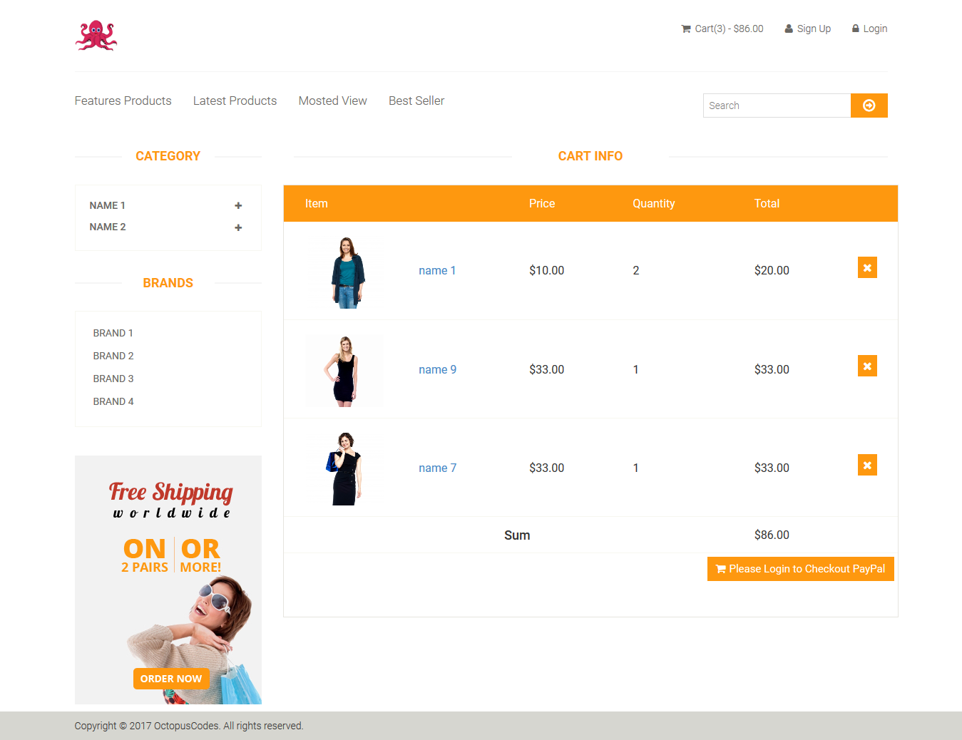 Nodejs Shopping Cart - Express Framework & MongoDB & PayPal Payment by ... Nodejs Shopping Cart - Express Framework & MongoDB & PayPal Payment by ...