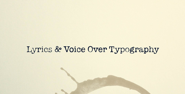 Lyrics and Voice Over Typography by videologio | VideoHive
