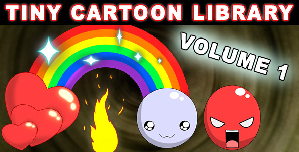 Tiny Cartoons Library - VOLUME 1 by KrazyKartoons | VideoHive