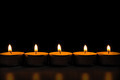 Photo of burning candles from above | Free christmas images