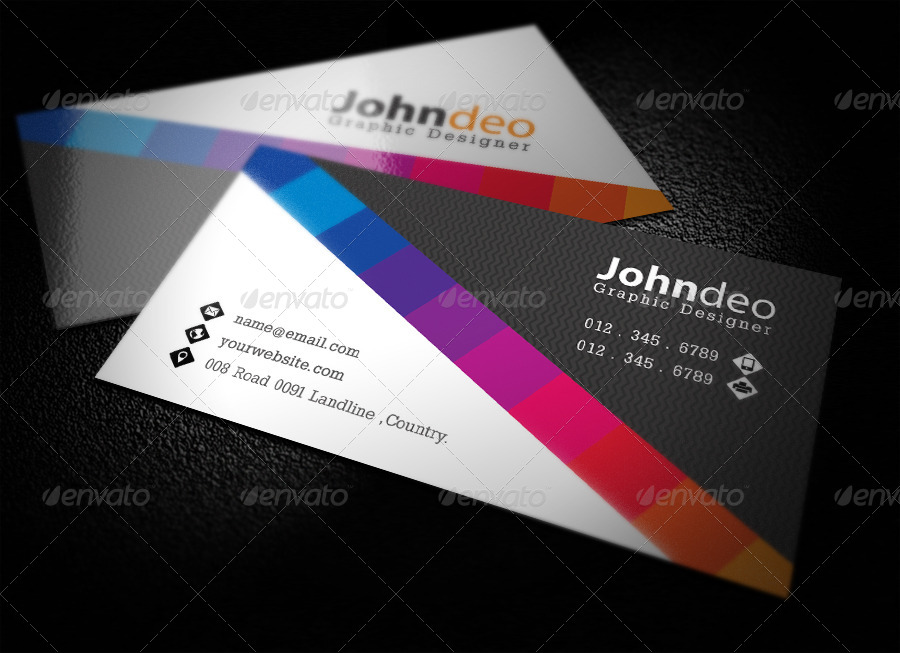 Color Business Card by -axnorpix | GraphicRiver