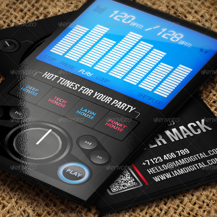 Digital DJ Business Card | GraphicRiver