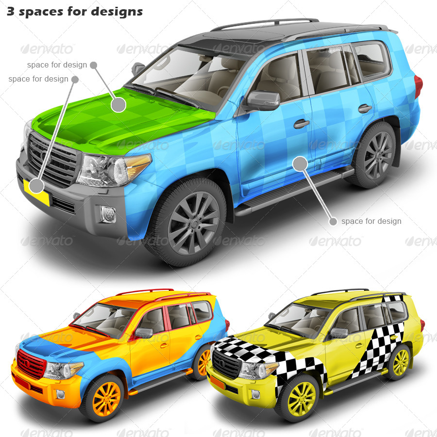 SUV Crossover Mock Up by Logic_Design | GraphicRiver