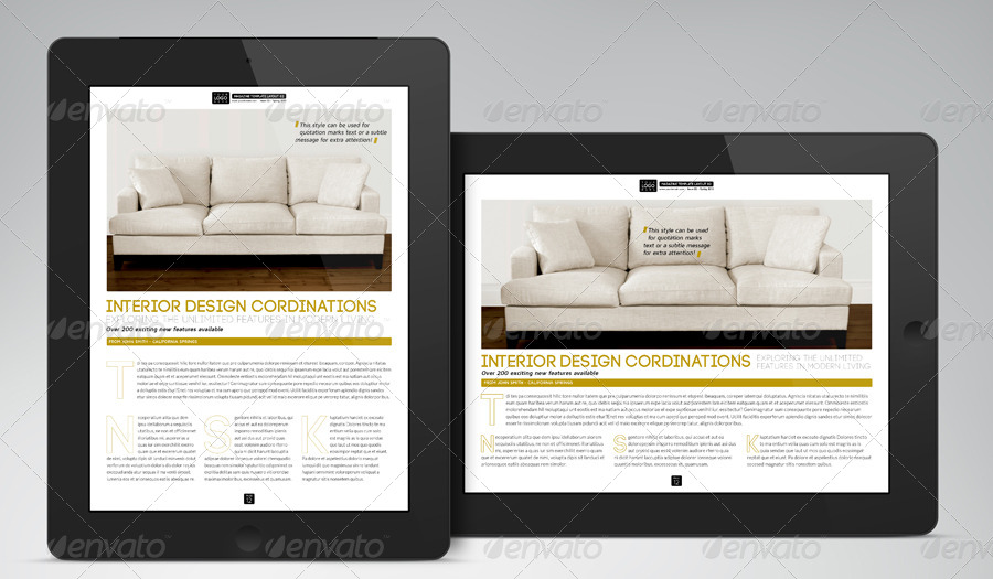 iPad/Tablet Magazine InDesign Layout 02 by BoxedCreative | GraphicRiver