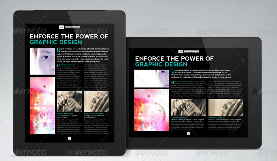 iPad/Tablet Magazine InDesign Layout 02 by BoxedCreative | GraphicRiver