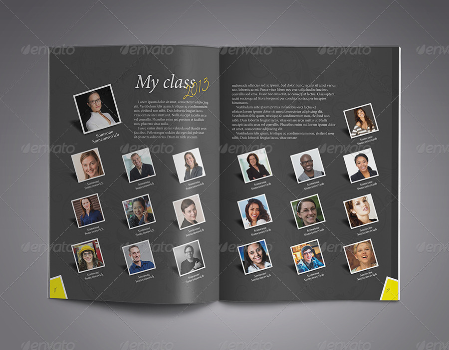 Modern Yearbook Template by zheksha | GraphicRiver