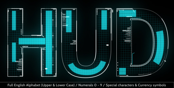 Animated Hud Alphabet by IronykDesign | VideoHive