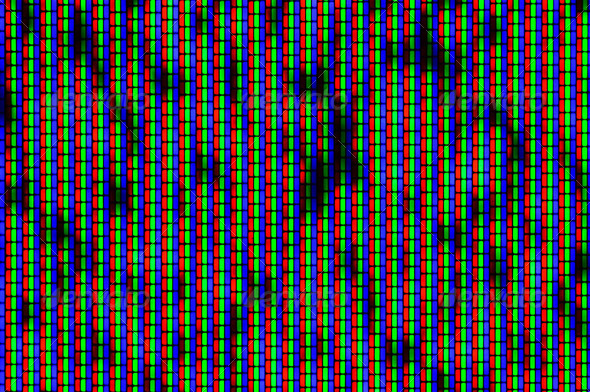Close up of analog TV kinescope RGB noise - Stock Image - Everypixel