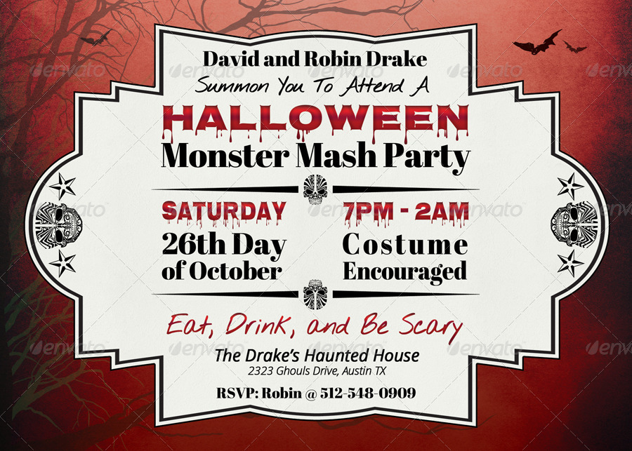 Halloween Monster Mash Party Invitation by Viral-Legacy | GraphicRiver