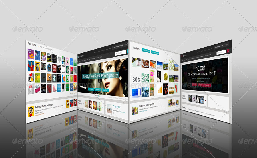 3D Web Page Display Pack V2 by towhid123griver | GraphicRiver