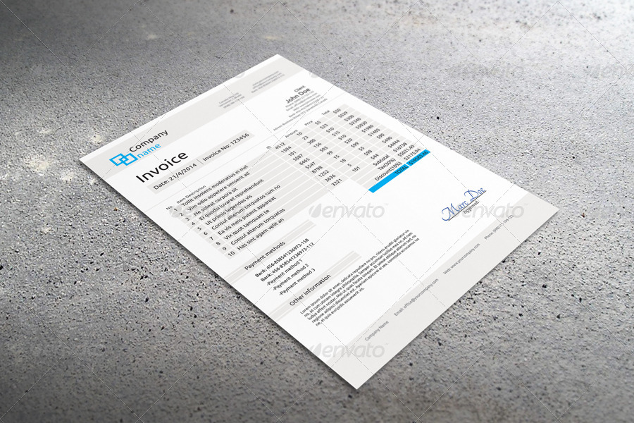 Pro Invoice by Sremac | GraphicRiver
