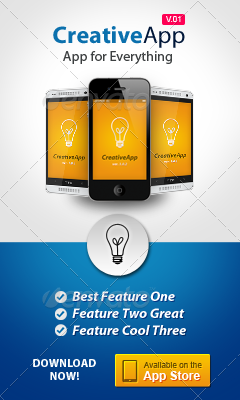 Mobile App Banner ad Set by myboodesign | GraphicRiver