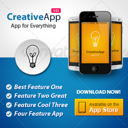 Mobile App Banner ad Set by myboodesign | GraphicRiver