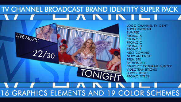 Broadcast Tv Channel Graphic Brand Super Package by jvirgos | VideoHive