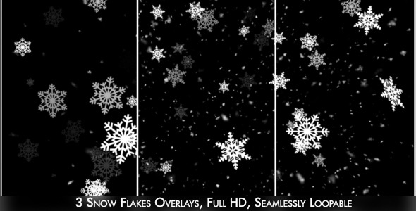 Snow Flakes Overlay 2 by Kreativorks | VideoHive
