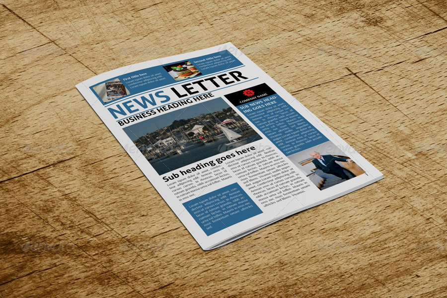 Newsletter Template by alimran24 | GraphicRiver