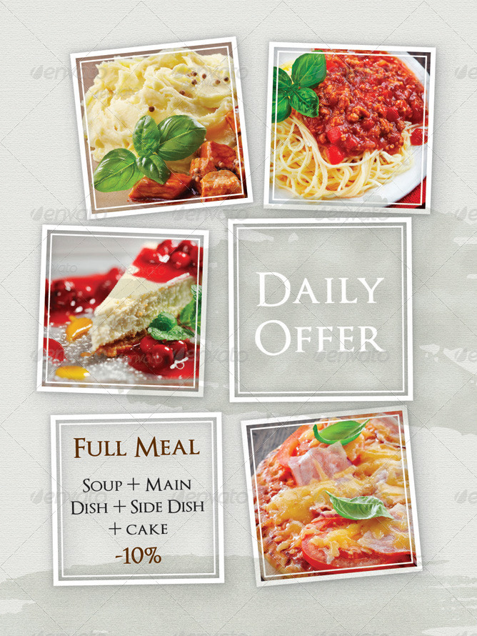 Restaurant Food Menu by GFXTemplate | GraphicRiver