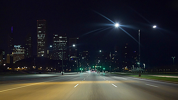 Chicago Night Drive by AndrVlad | VideoHive