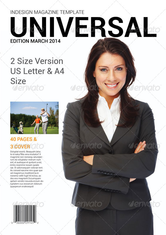 Universal Magazine Template by Rianda | GraphicRiver