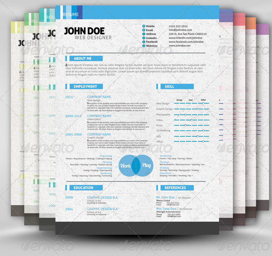 Multipurpose Resume by giantdesign | GraphicRiver