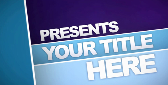 Blue Layered Title by Nesta | VideoHive