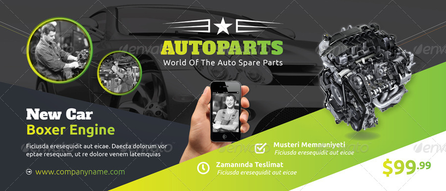 Auto Services Billboard Templates by grafilker | GraphicRiver