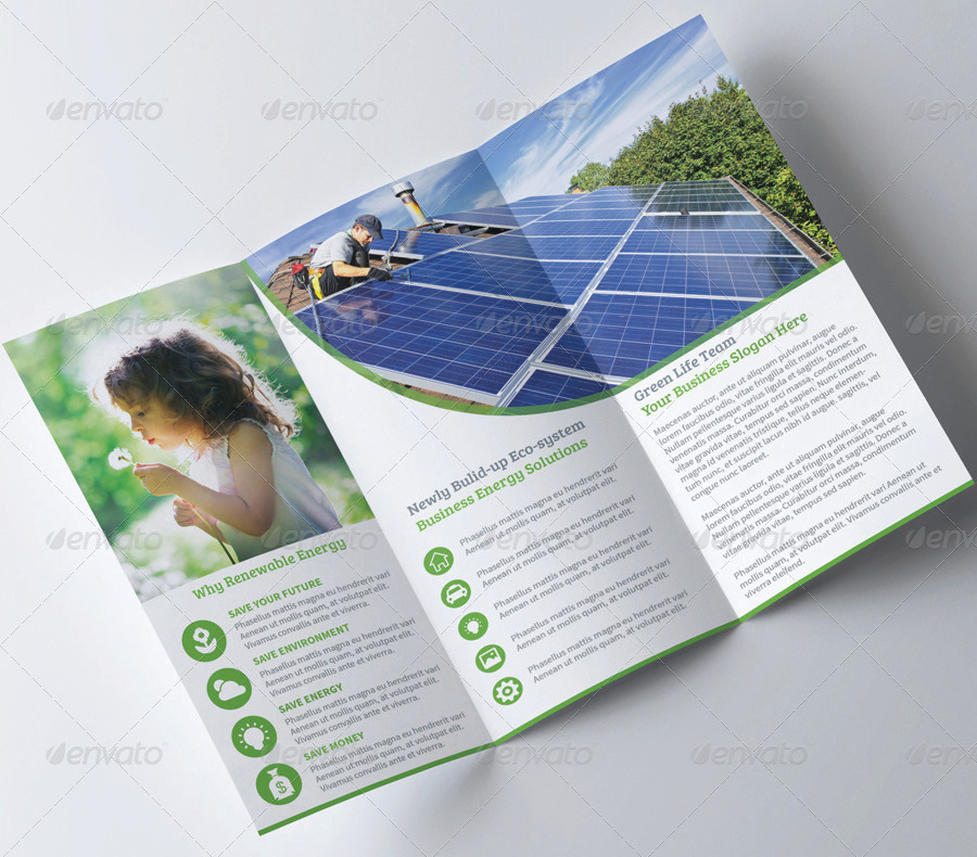 Renewable Energy Trifold Brochures by a2zprintdesign | GraphicRiver