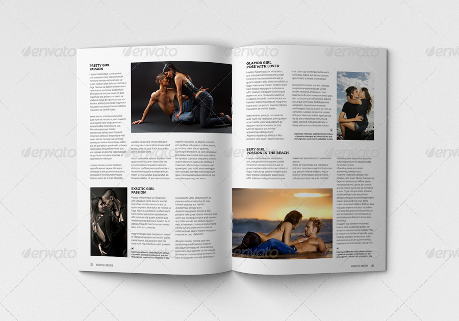 InDesign Magazine Template by habageud | GraphicRiver
