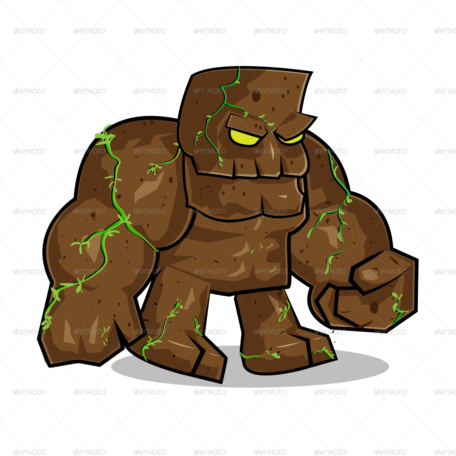 Giant Stone Monster by pasilan | GraphicRiver