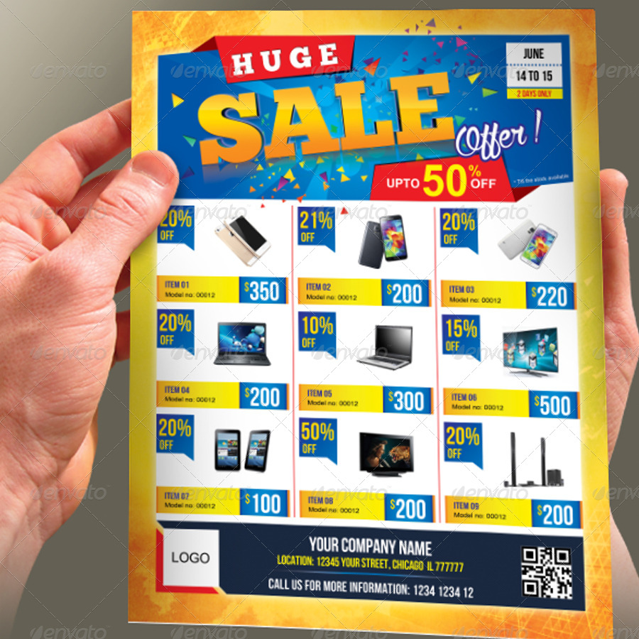 Sales Promotion Flyer Template by designer0007 | GraphicRiver
