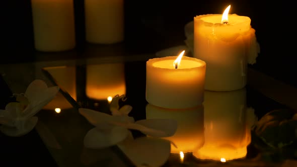 Beautiful burning candle by ABMTM | VideoHive